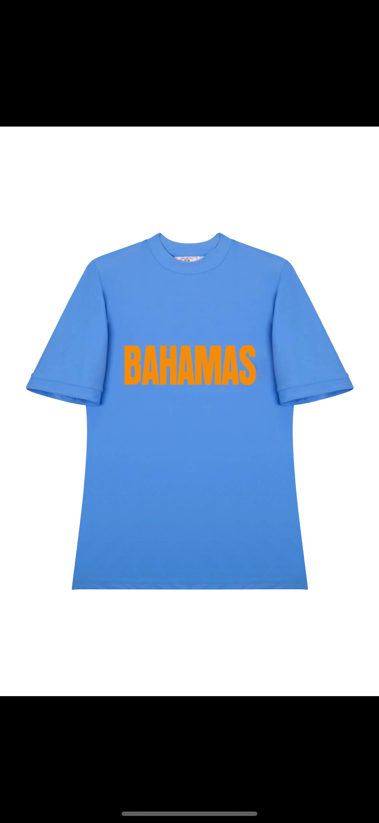 Bahamas Sky Blue/Yellow Swim Tee (MADE TO ORDER) – Fe Noel Little Caribbean